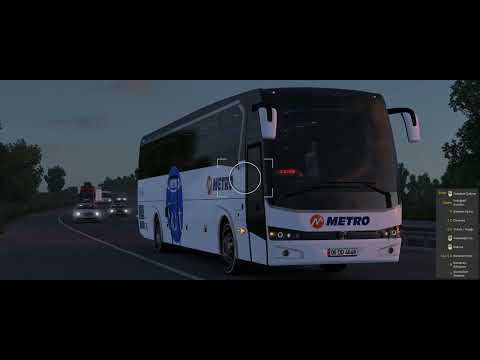 * METRO SUİT * TEMSA SAFİR II * KONYA - ANKARA SEFERİ * EURO TRUCK SİMULATOR 2 * GÜN BATIMINDA SEFER