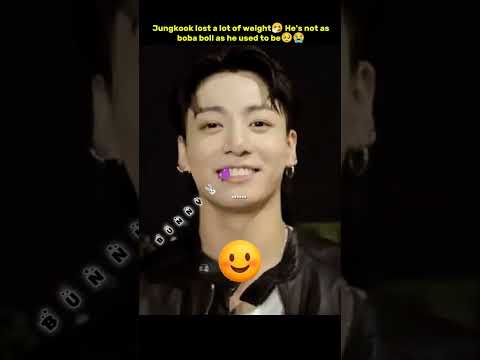 Jungkook lost a lot of weight🤧 he's not as boba boll as he used to be🥺😭 #jungkook #shorts