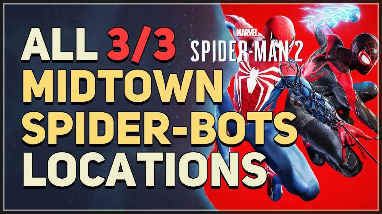 All Midtown Spider-Bots Locations Spider Man 2 - YouTube