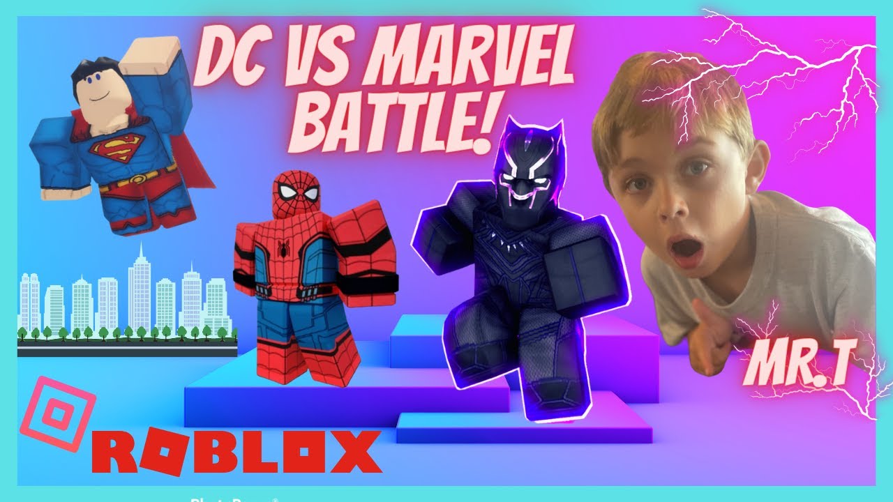 DC VS MARVEL BATTLE! ROBLOX - YouTube