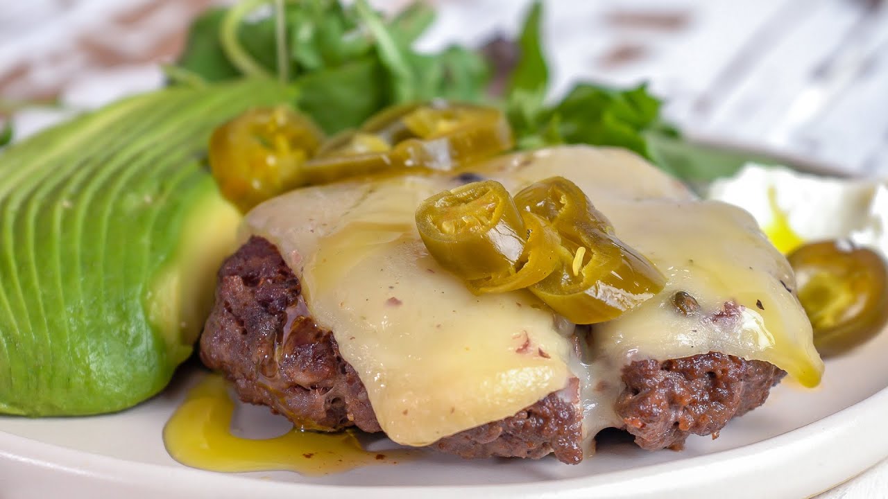Keto Recipe - Tex-Mex Open-Faced Burger - YouTube