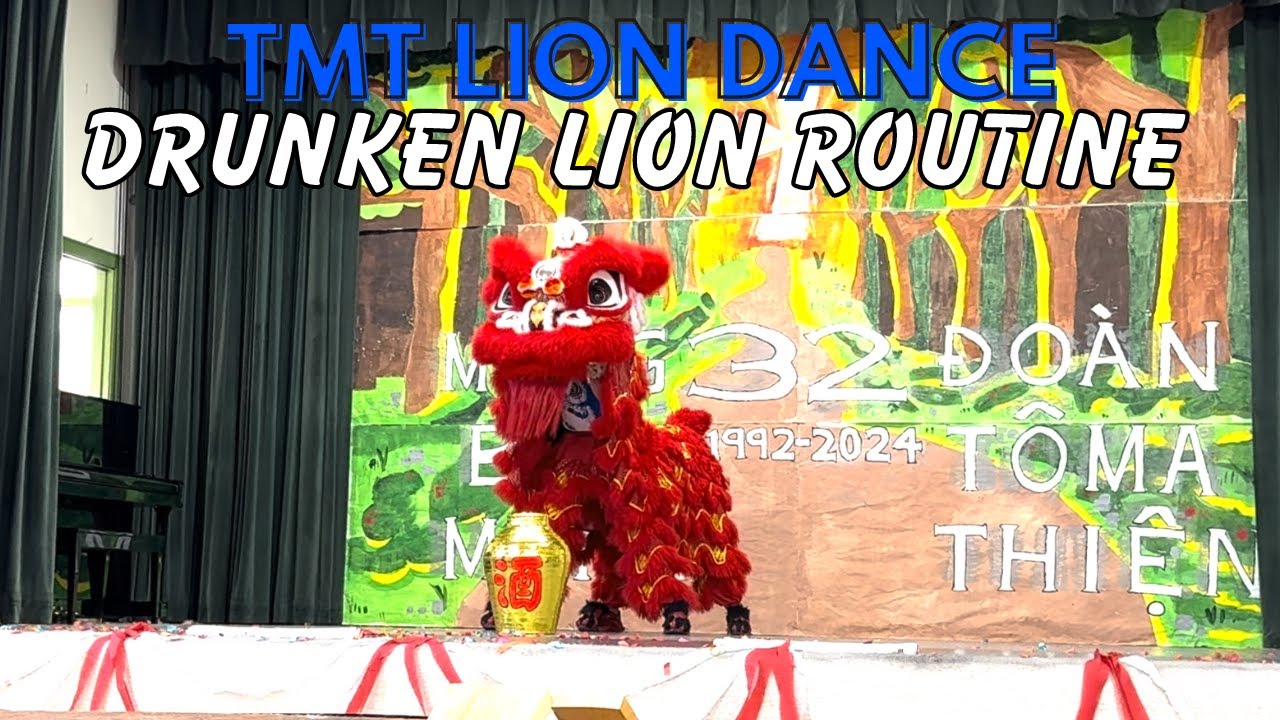 TMT Lion Dance | Drunken Lion Routine 2024 - YouTube