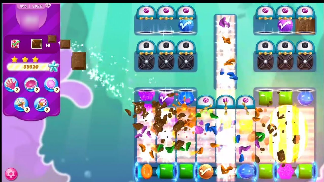 candy crush saga game level 2098 to 2102 - YouTube