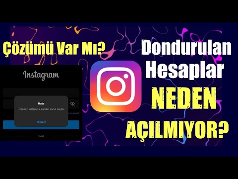 2022/ Instagram Dondurulan Hesaba Giriş Sorunu (üzgünüz, isteğinizle ilgili bir sorun oluştu)