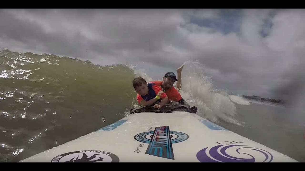 Surfing with Cerebral Palsy: Charlie rides a wave! - YouTube