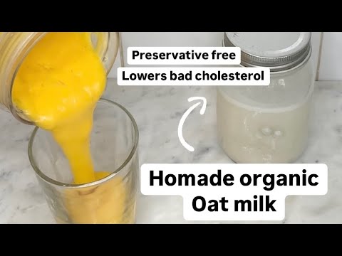 How to make organic oat milk | home made & easy! - YouTube