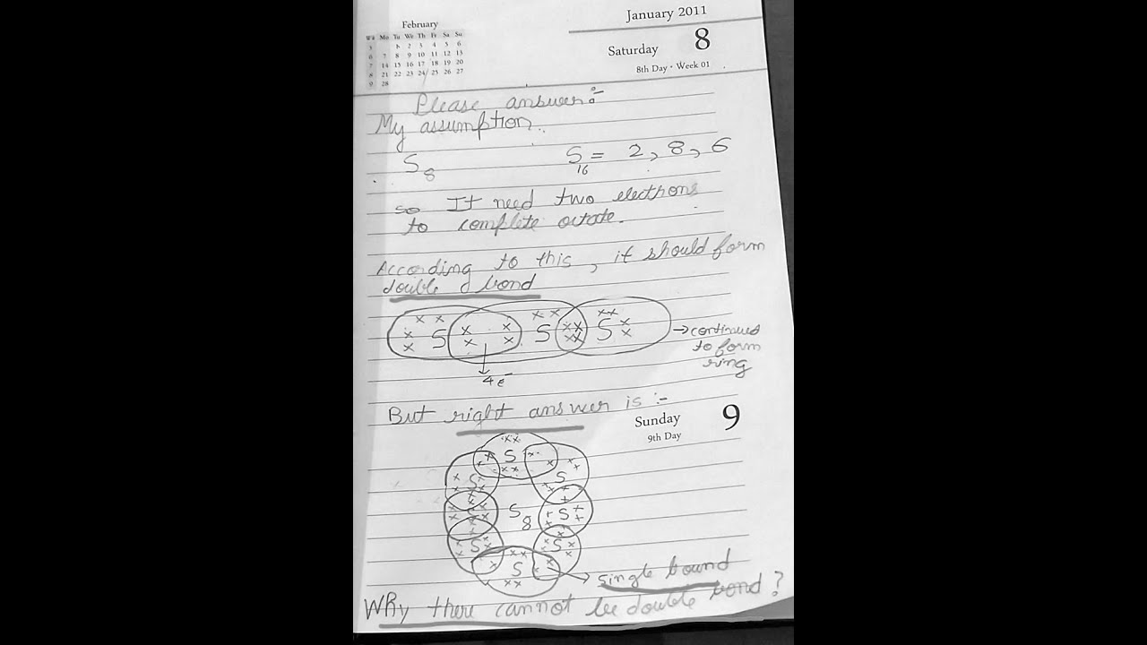 [Chemistry] in the electronic dot structure of S8 we can also use ...
