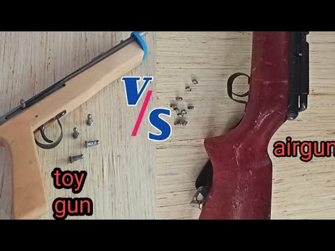 Metal Ball and Matches gun VS real Airgun testing; which is powerful ...
