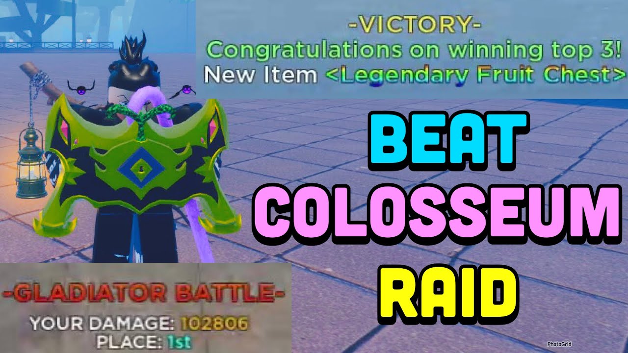 [GPO] Best Way To Get LEGENDARY CHEST Colosseum Raid Guide! - YouTube