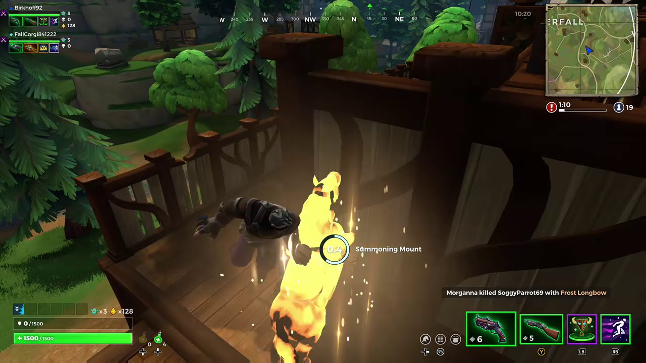 Realm Royale : 1st victory in squad ( 1 vs 3 at the end) Crown Royale ...