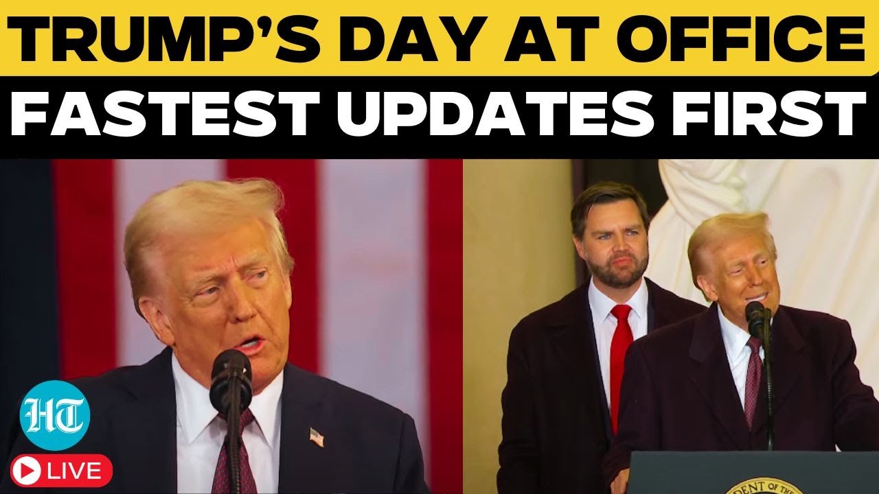 Donald Trump Live | US President Trump's First Day at Office | Trump ...