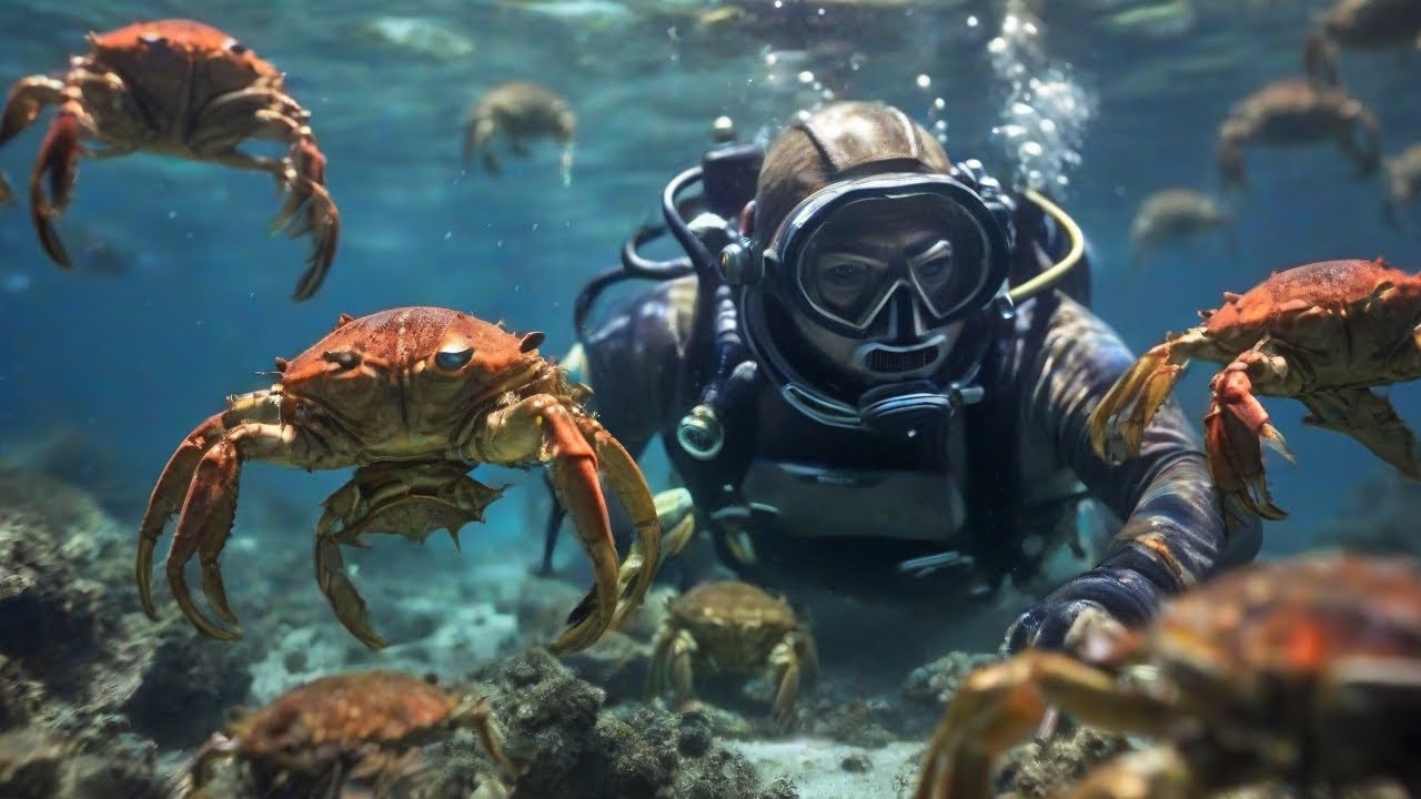 Sea Catching Seafood Fish, Clam, Octopus and Crab clip8 - YouTube