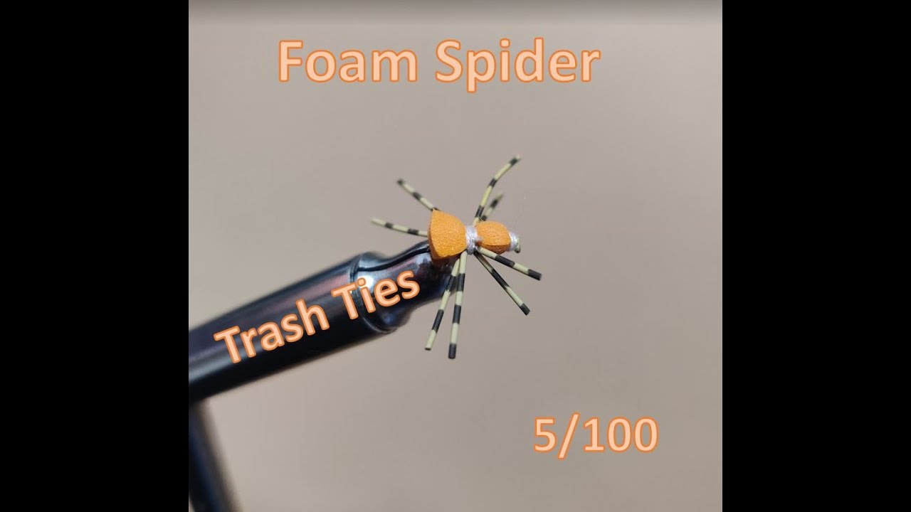 100 First Flies, Foam Spider 5/100 - YouTube