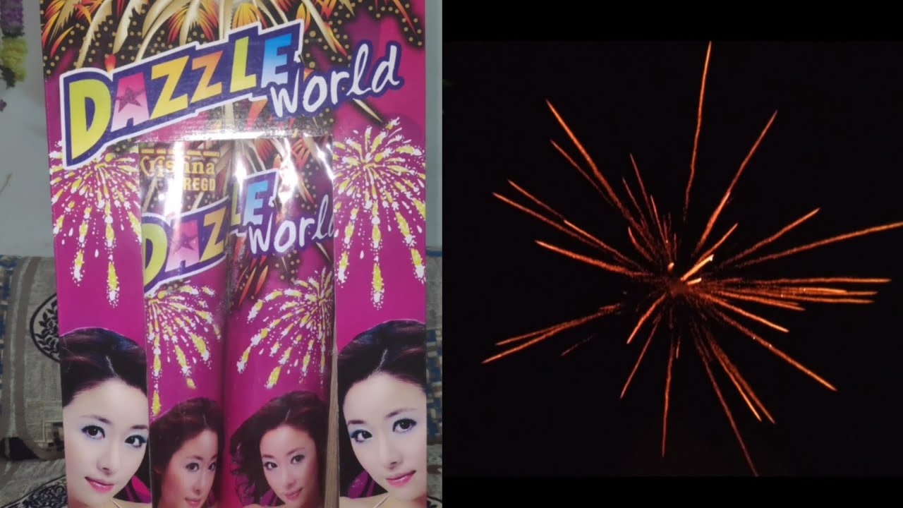 Sri Krishna Fireworks | Dazzle World 4' 🧨💥| Sky shot Bursting - YouTube