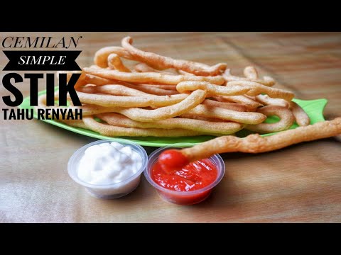 RESEP STIK TAHU RENYAH || CEMILAN DIRUMAHAJA - YouTube
