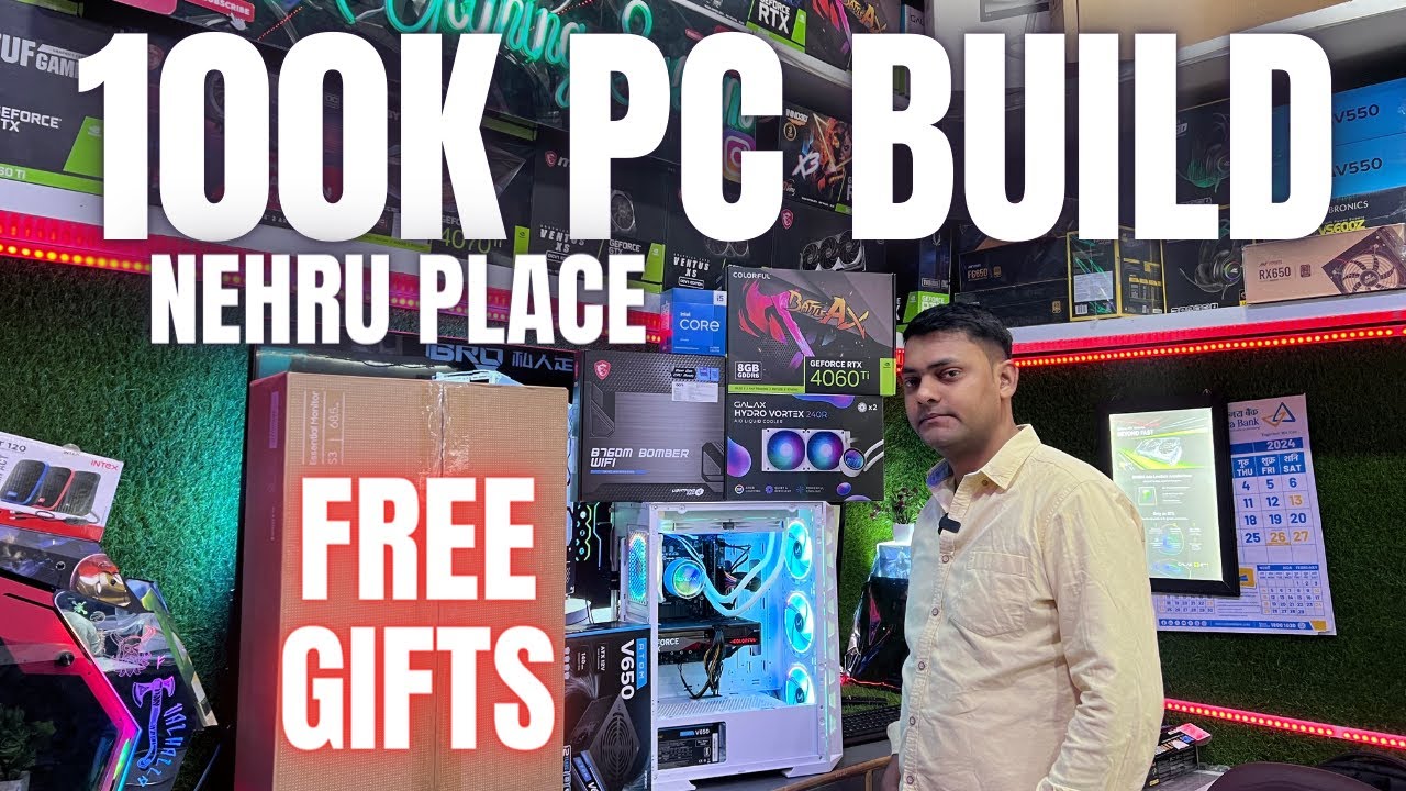 100k Gaming PC Build || Nehru place gaming pc in just 1 lakh - YouTube