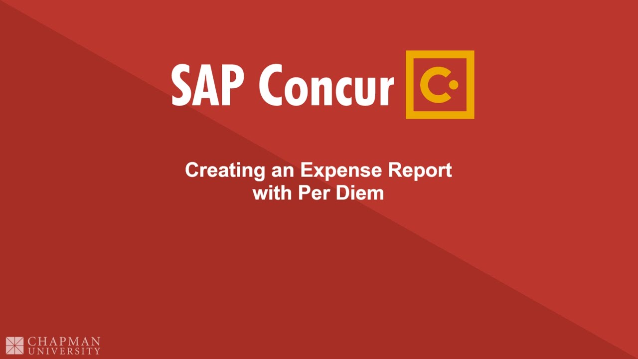 Concur Expense Report With Per Diem YouTube concur-expense-report-with-per-diem-youtube