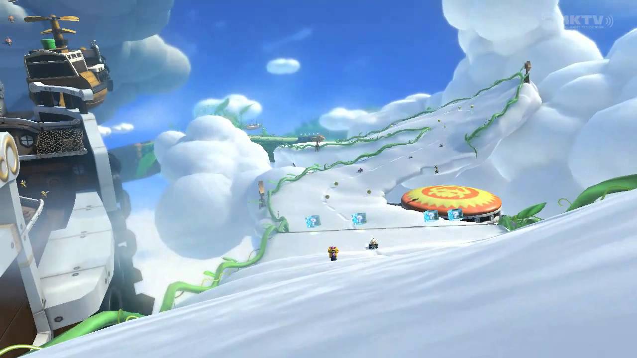 Wii U - Mario Kart 8 - Cloudtop Cruise - YouTube
