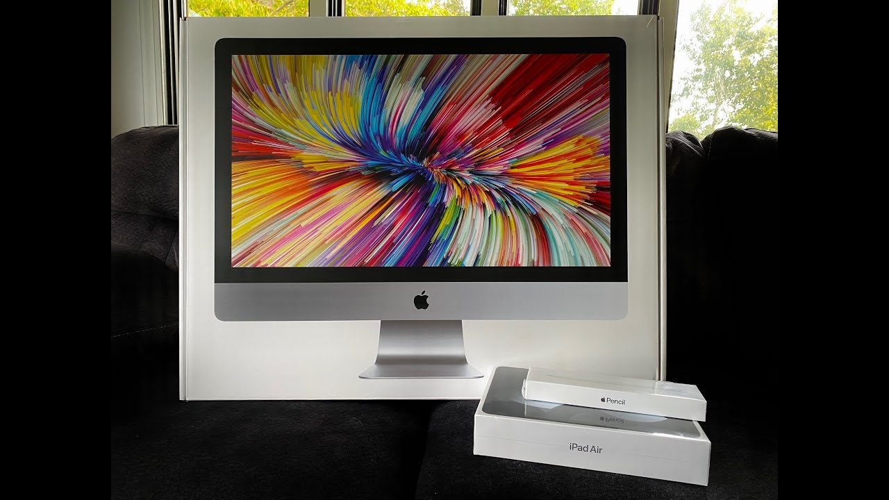 27 Inch iMac Unboxing and 5th Gen iPad Air and 2nd Apple Pencil - YouTube