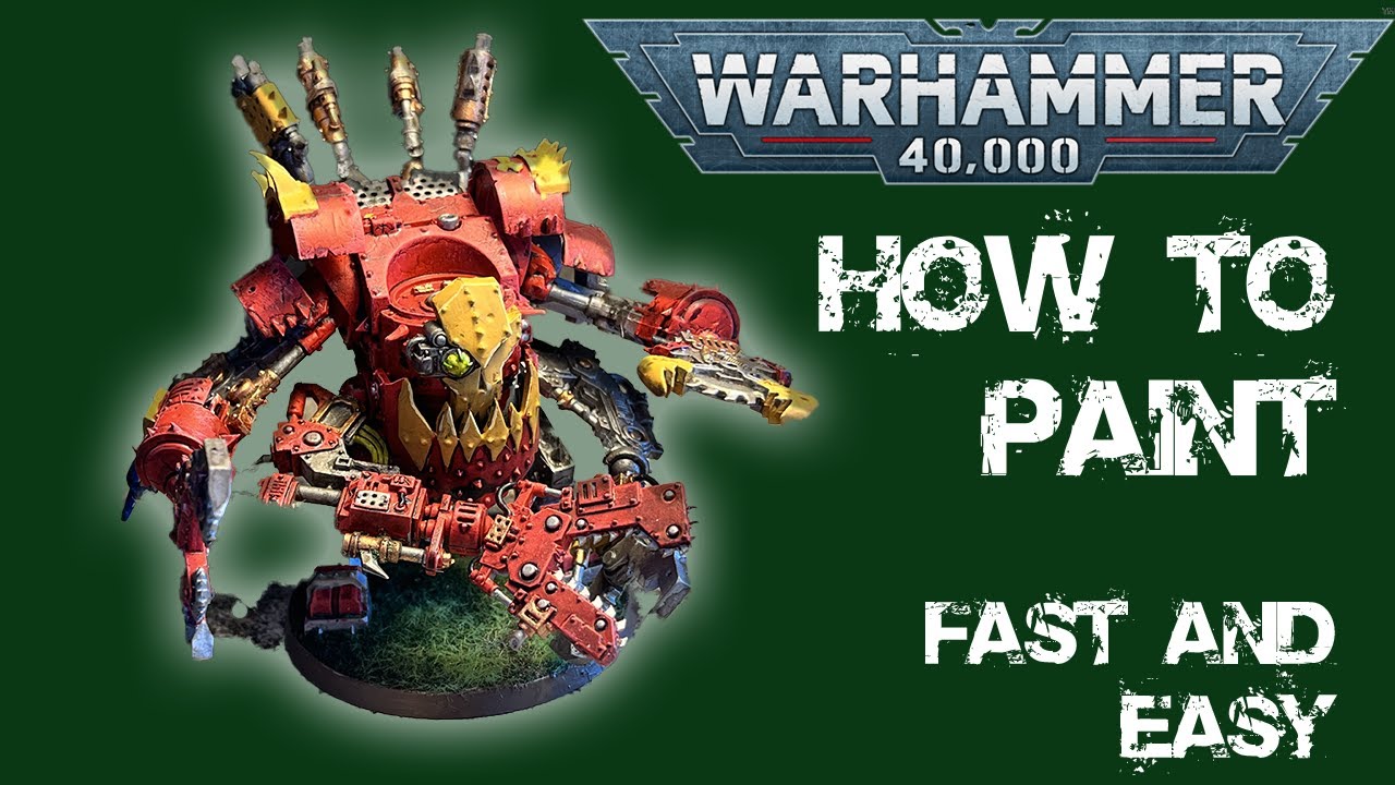 How to Paint a Ork Deff Dread nice and grimey - YouTube