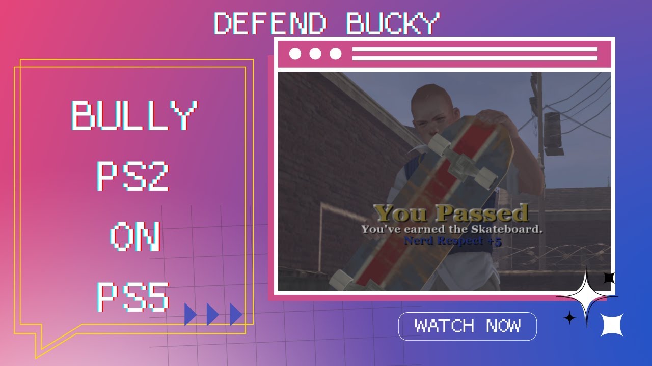 Epic Bully PS5 Moments: Defending Bucky on a Skateboard Rampage! - YouTube