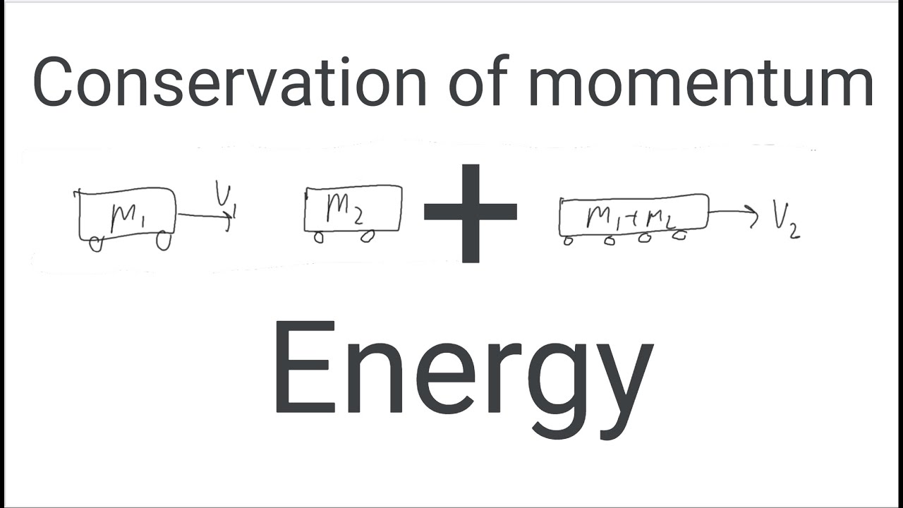 Energy and Conservation of Momentum Combined Example | Physics 1 - YouTube