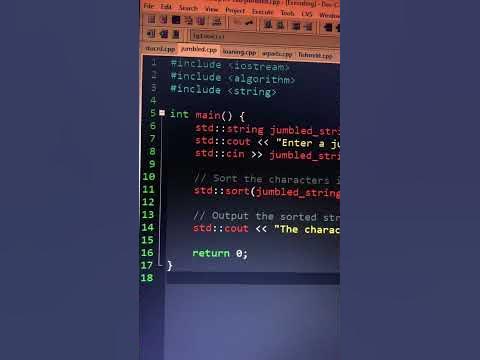 jumbled string c++#coders #codelife #codingninja #codemasters #coding #codinglife #code #coders ...