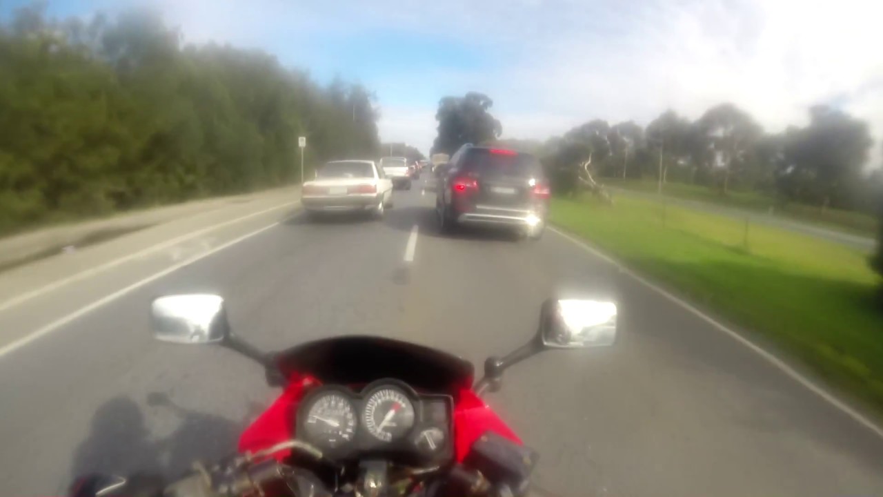 Motorcycle road rage - YouTube