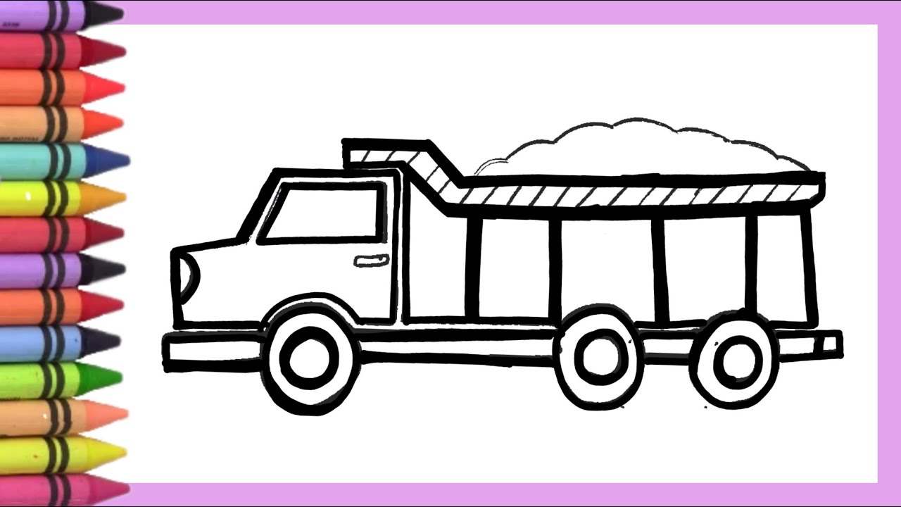 Learn How To Draw Colorful Dumper Truck/Drawing,Painting,Coloring For ...