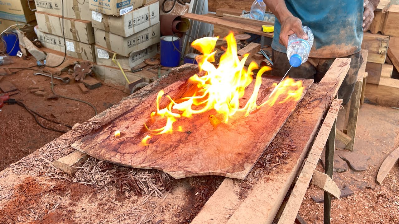 How to make the flat wood curve to fit the frame - YouTube