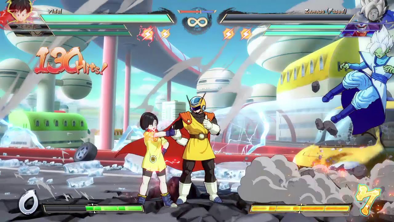 DBFZ S3 Videl/Base Vegeta/UI Goku team synergy TOD - YouTube