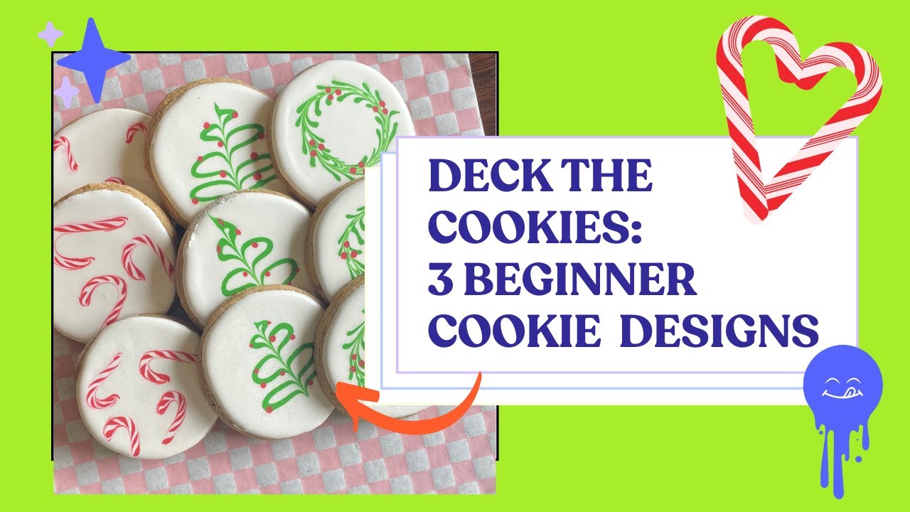 Deck the Cookies: 3 Beginner Christmas Cookie Designs - YouTube