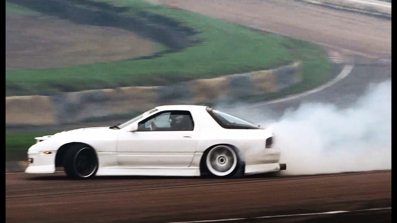 1JZ Mazda RX7 - Drifting at Lydden Hill - YouTube