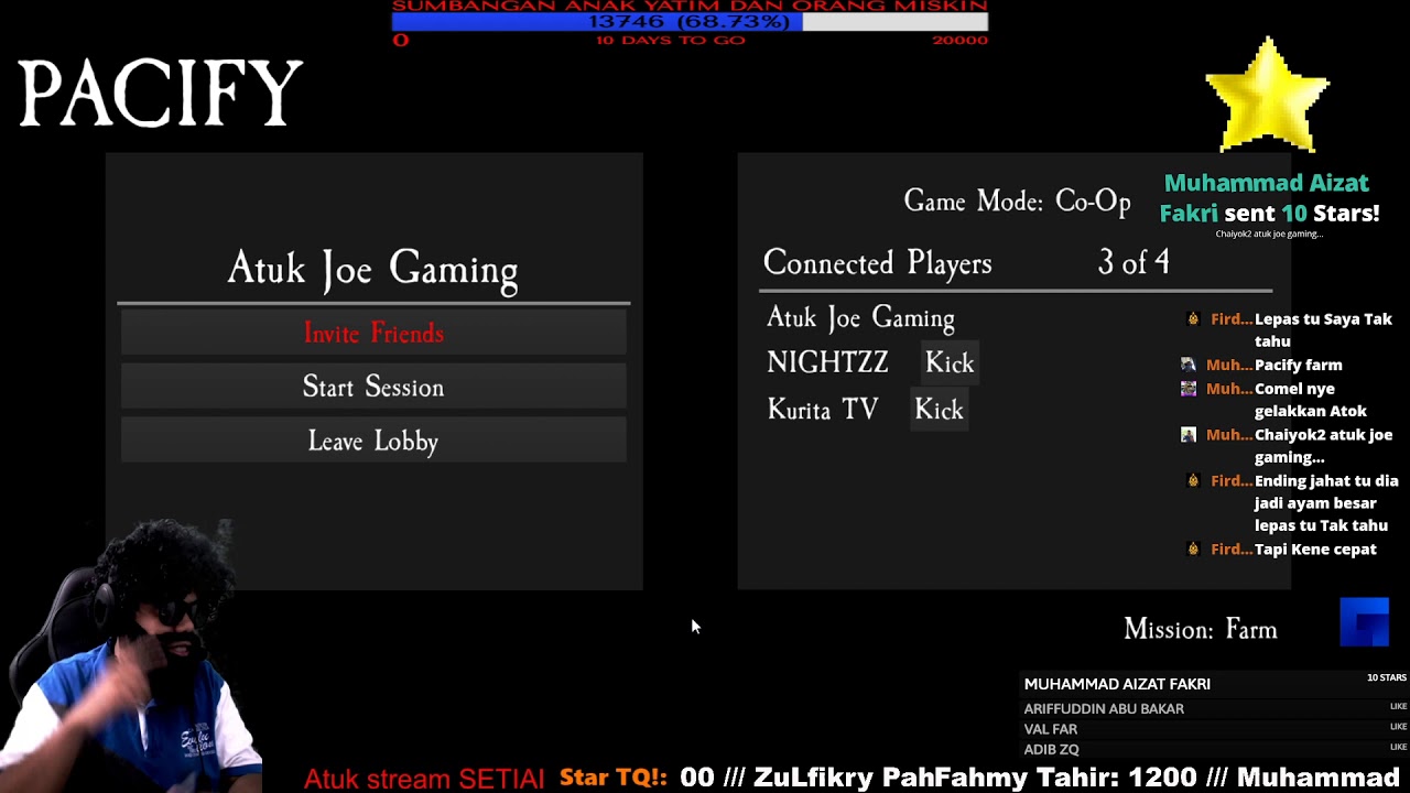 Pacify : Atuk main update baru misi Farm dengan ending yang berbeza ...