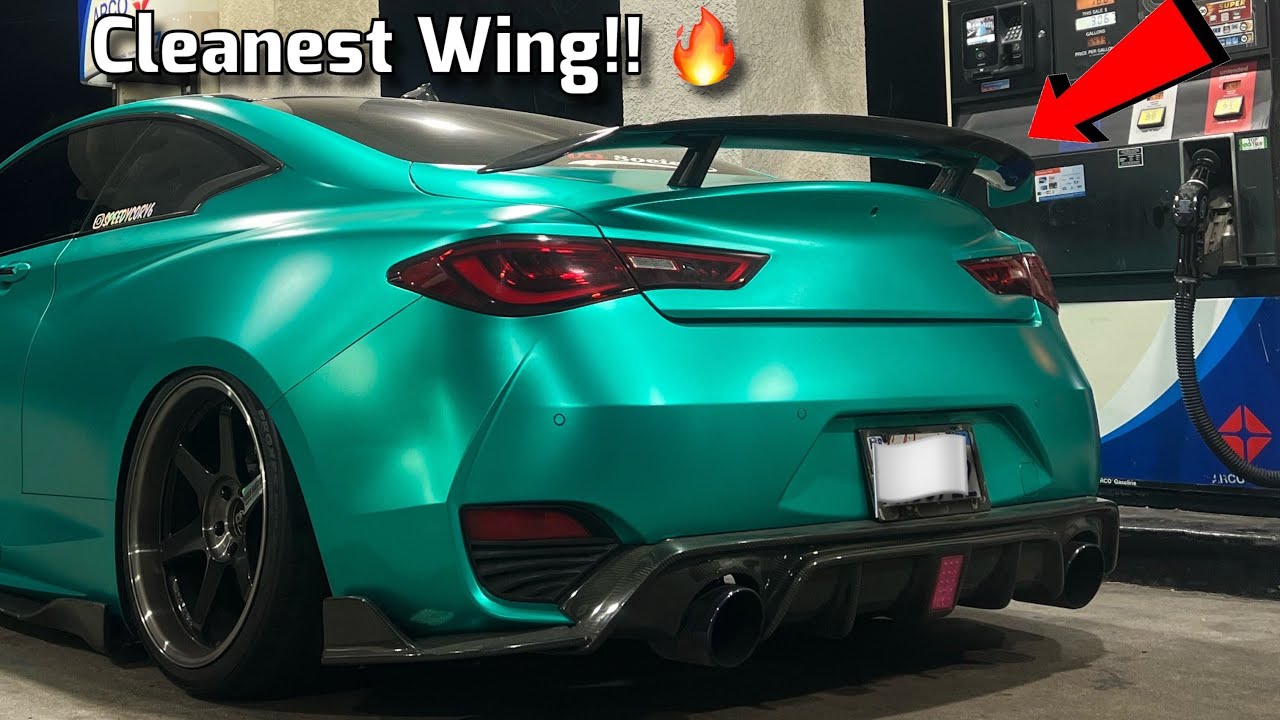 CLEANEST CARBON WING FOR A Q60!!! | How to Remove a VR30 Q60 Trunk ...