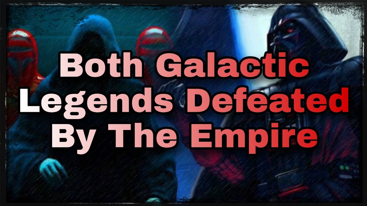 Full Empire Victory Vs. Both GL Rey & Kylo!! - SWGOH - YouTube