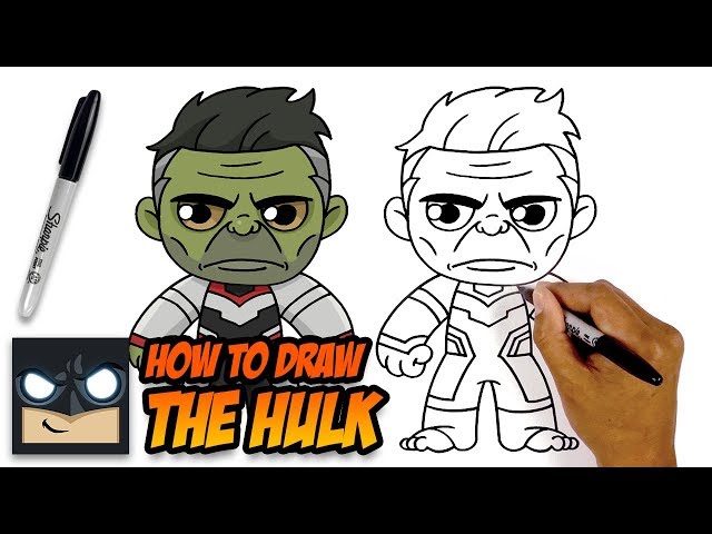 How To Draw The Hulk Avengers Endgame Drawing Tutorial Learn How To