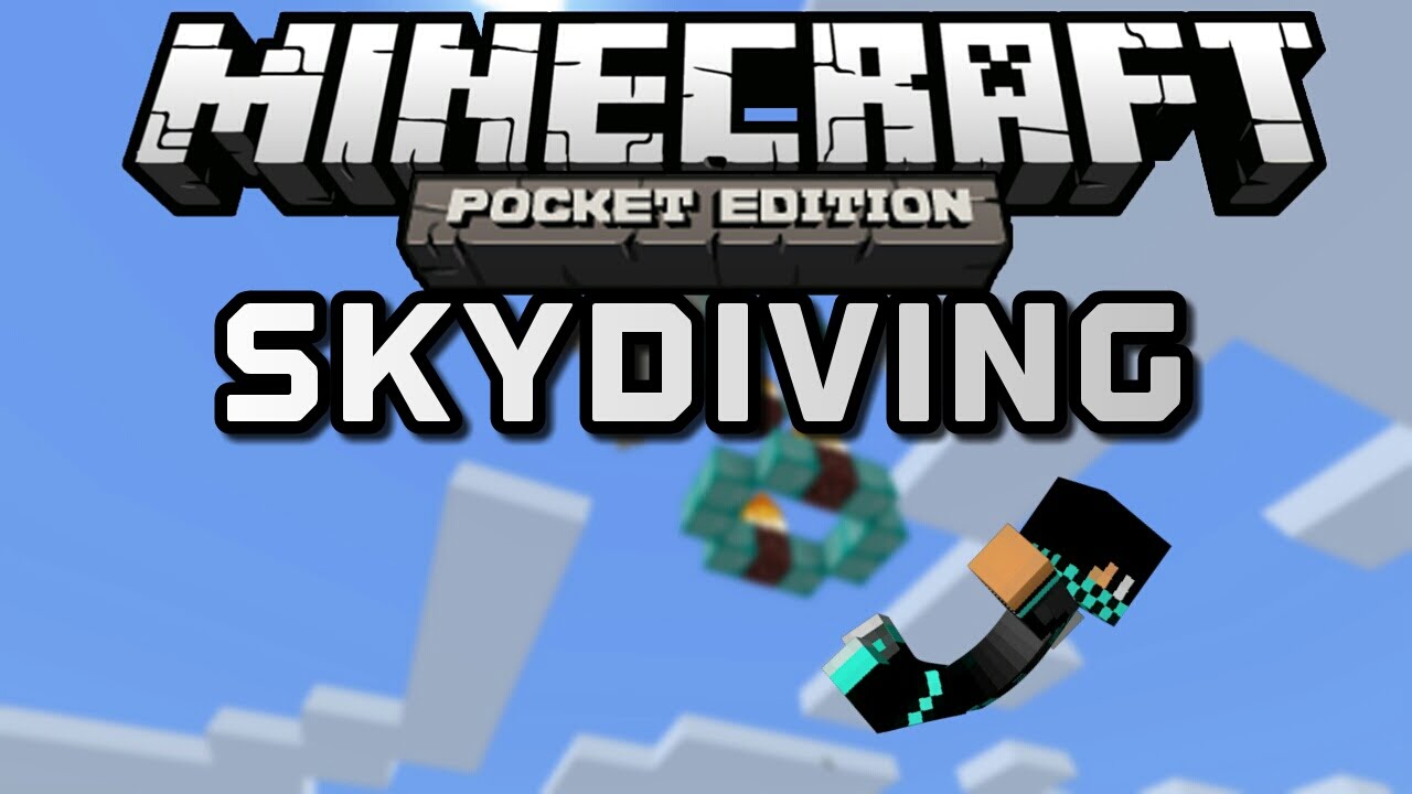 Lets Bring It Around Town! - Skydiving Map - Minecraft Pocket Edition - YouTube