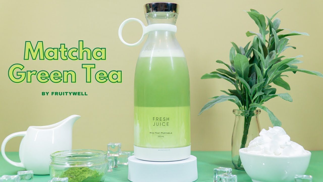 Matcha Green Tea in Portable Blender 🌿 - YouTube