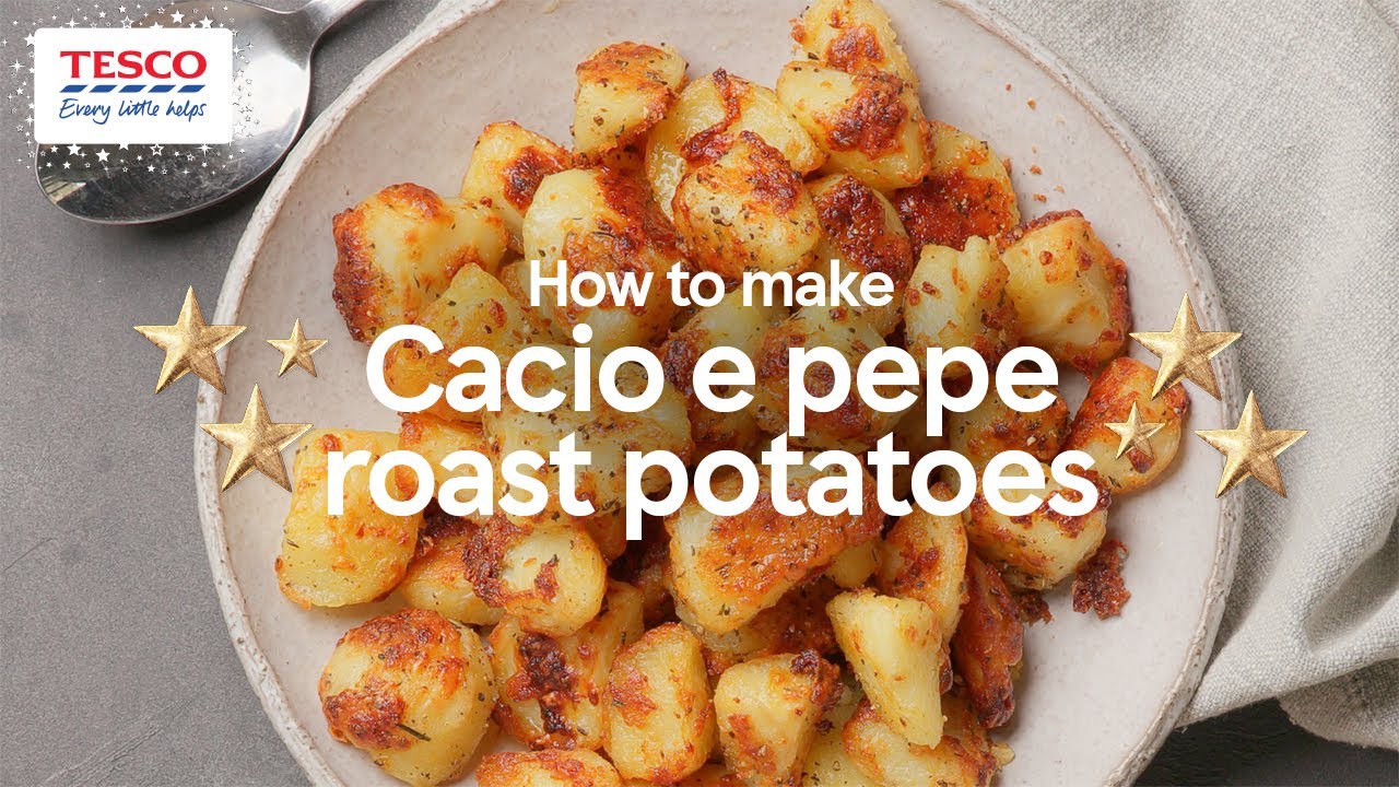 How To Make Cacio e Pepe Roast Potatoes - YouTube