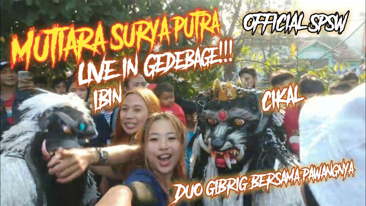 duo gibrig beraksi menghibur warga Gedebage bersama mutiara Surya putra (official Spsw) - YouTube