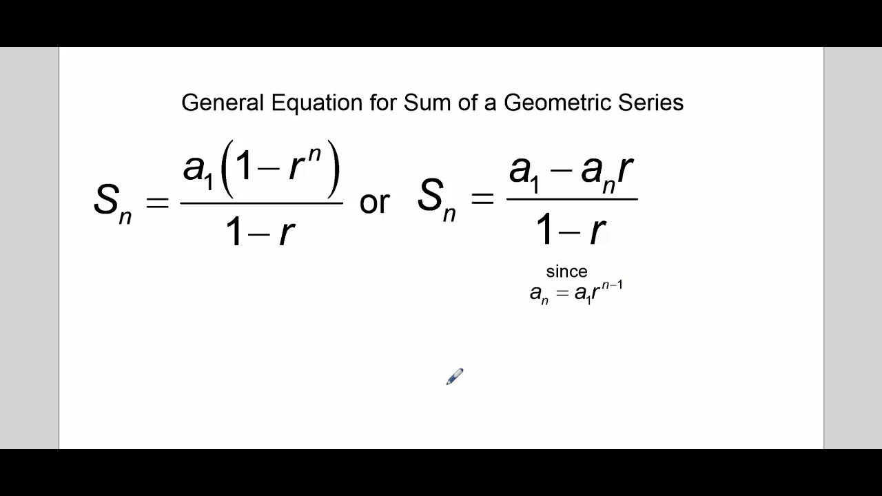 Lesson 75 Geo Sequences and Series - YouTube