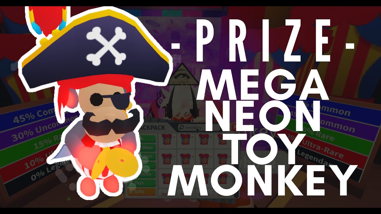 *GIVEAWAY* MEGA NEON TOY MONKEY! IN ROBLOX ADOPT ME! - YouTube