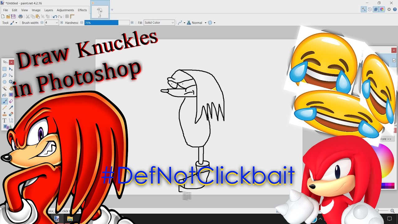 Drawing Knuckles In 6 Easy Steps! (Not Clickbait) - YouTube