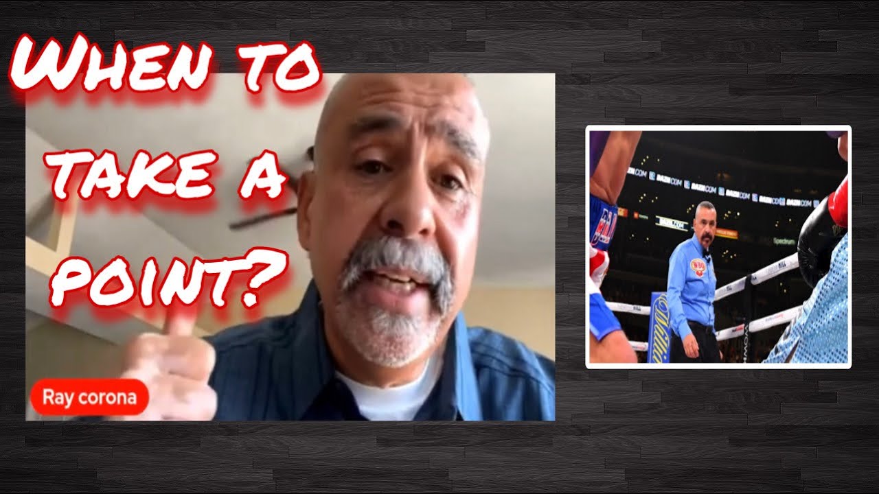 Referee Ray Corona on when to take points from fighters - YouTube