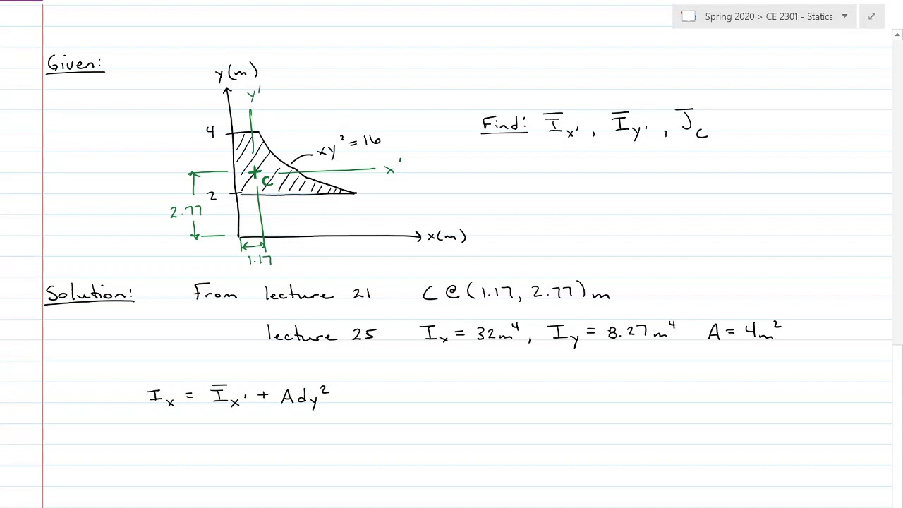 Parallel Axis Theorem 2 - YouTube