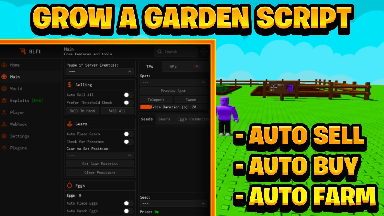 [BEST NEW] Grow A Garden Script Pastebin - (ROBLOX) *Auto Farm & Auto ...
