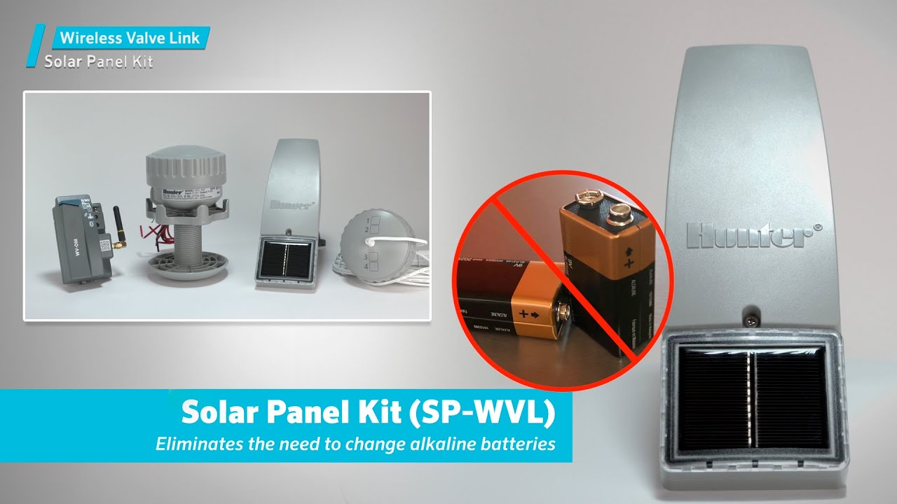 Hunter Wireless Valve Link: Solar Panel Kit (SP-WVL) (11 of 12) - YouTube