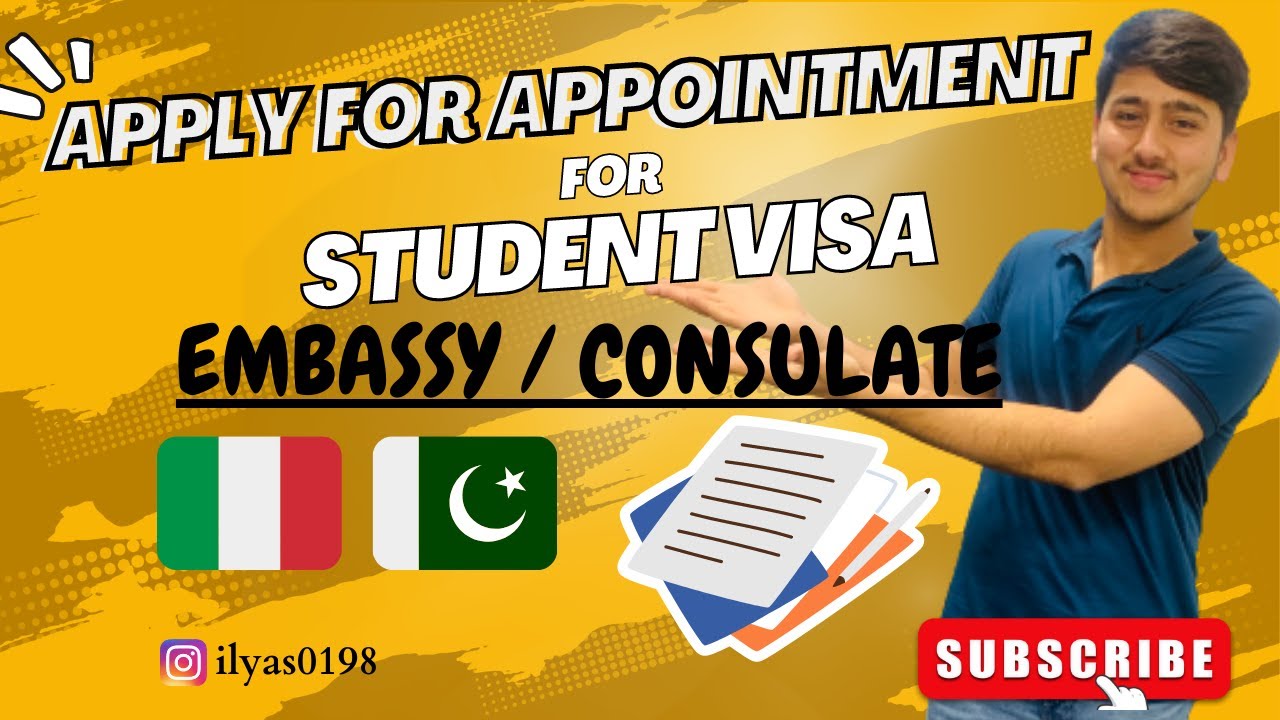 How to apply for Appointment ỉn embassy / consulate | Italian student ...