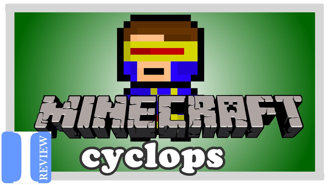 xbox360 Minecraft X Men Cyclops Build - YouTube